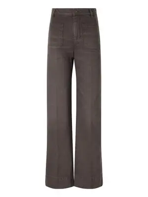 Victoria Beckham Alina High-rise Flared Jeans - Gray