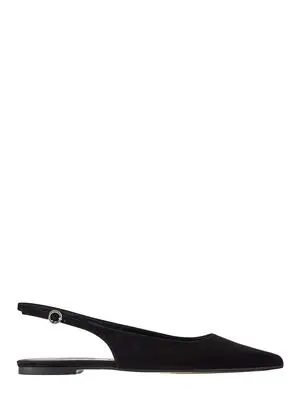AeydĒ Annora Suede Slingback Flats Black
