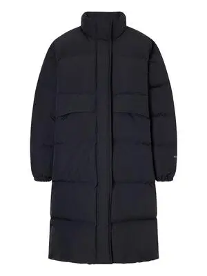 JIL SANDER Logo-appliquéd Quilted Shell Down Coat - Black