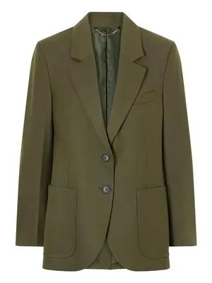 Victoria Beckham Katherine Twill Blazer - Green