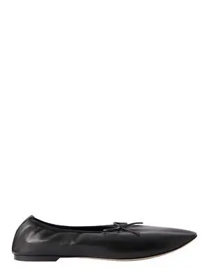 JAMIE HALLER The High Vamp Leather Ballet Flats - Black