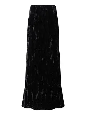 Anna Sui Velvet Maxi Skirt - Black