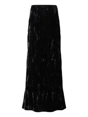 Anna Sui Velvet Maxi Skirt - Black