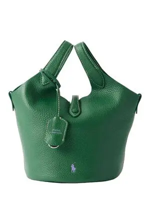 Polo Ralph Lauren Ply Small Leather Tote - Green