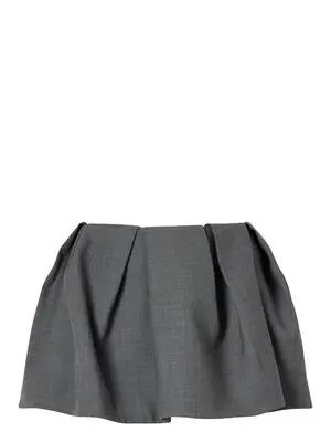 SHUSHU/TONG Wool-blend Mini Skirt - Gray