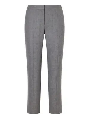 Alexander McQueen Wool Straight-leg Pants - Gray