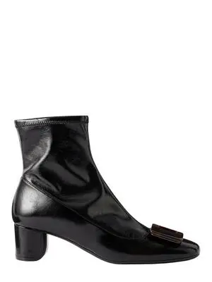 ROGER VIVIER U Look 45 Vegan Material Ankle Boots - Black
