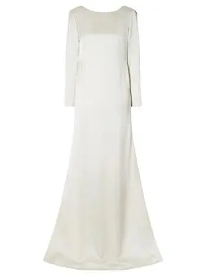 ILKYAZ OZEL Isthar Satin Gown - Neutrals