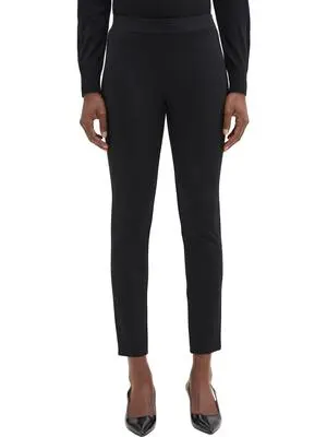 Theory Legging In Stretch Knit Ponte - Black