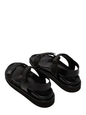 THEORY Open Sandal In Leather