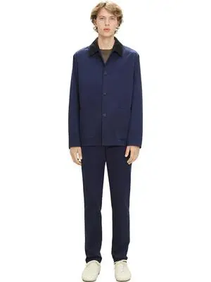 Theory Four-button Moonsoft Cotton Jacket - Baltic
