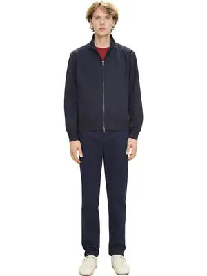 Theory Bomber Jacket In Precision Ponte Baltic