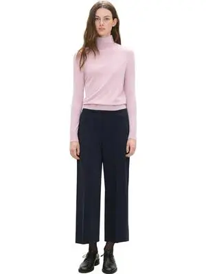 Theory Classic Straight Pull-On Pant In Admiral Crepe Midnight Navy