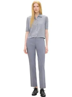 Theory Marcee Pant In Wool Gabardine - Wind Melange