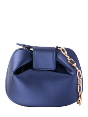 Gabriela Hearst Soft Demi Satin Clutch - Blue