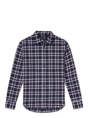 Rag & Bone Tomlin Checked Cotton-flannel Shirt - Blue