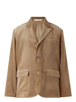 De Bonne Facture Métier Cotton-corduroy Suit Jacket - Neutrals
