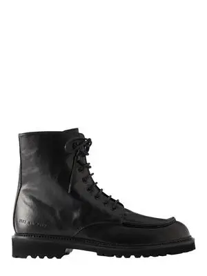 COMMON PROJECTS Leather Lace-up Boots - Black