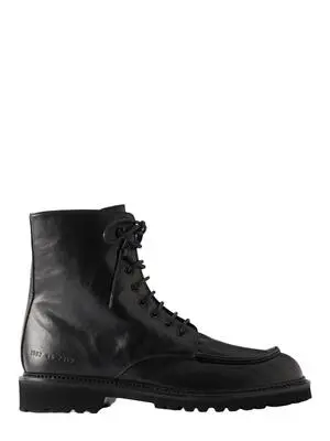 COMMON PROJECTS Leather Lace-up Boots - Black