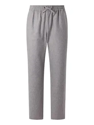 DE BONNE FACTURE Tapered Virgin Wool Drawstring Trousers