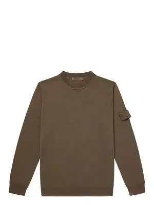 Stone Island Ghost Knitted Virgin Wool Sweater - Green
