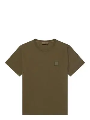 Stone Island Ghost Logo-appliquéd Cotton-jersey T-shirt - Green