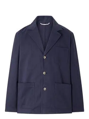 De Bonne Facture Cotton-twill Jacket - Blue