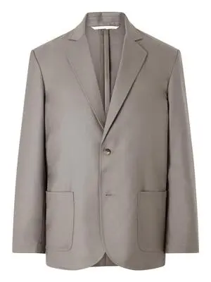 De Bonne Facture De Bonne Facture - Writers Virgin Wool Suit Jacket - Men - Green  Green