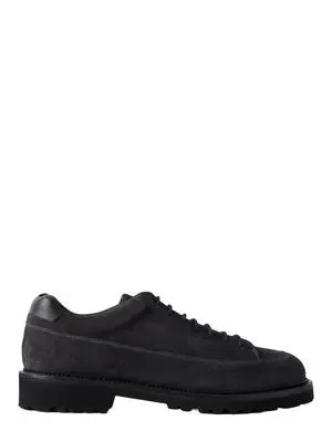 COMMON PROJECTS Leather-trimmed Suede Hiking Boots - Gray