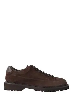 COMMON PROJECTS COMMON PROJECTS Leather-Trimmed Suede Hiking Boots Brown
