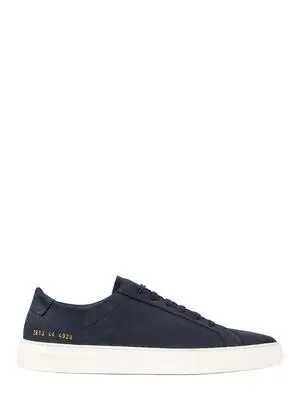 COMMON PROJECTS COMMON PROJECTS Achilles Nubuck Sneakers Navy