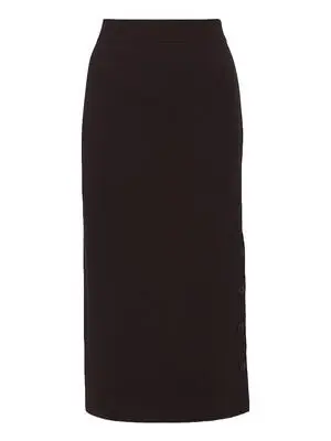 Max Mara Wool And Cashmere Midi Skirt - Brown