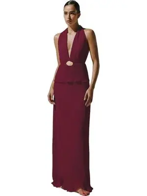 BAOBAB Merida Maxi Dress Cabernet