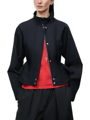 Staud Archie Peplum Jacket - Black