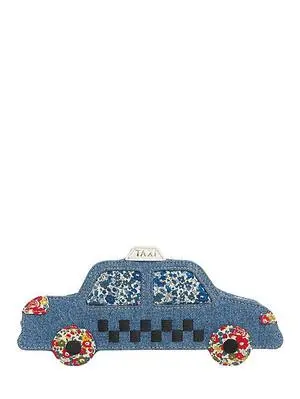 Stoney Clover Lane Made With Liberty Fabric Mini Nyc Taxi Cab Pouch - Multi