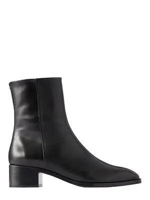 AeydĒ Lee 40 Leather Ankle Boots - Black