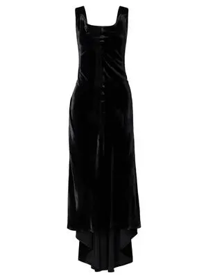 Le Kasha Gritti Velvet Maxi Dress - Black