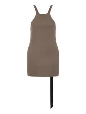 Rick Owens RICK OWENS DRKSHDW Frayed Cotton-Jersey Tank Gray
