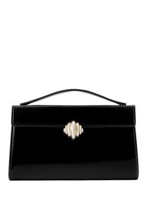 AQUAZZURA AQUAZZURA Alex Patent-Leather Clutch