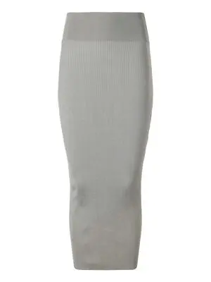 Stella McCartney Metallic Crepe Maxi Skirt - Silver