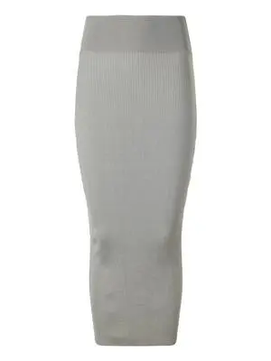 Stella McCartney Metallic Crepe Maxi Skirt - Silver