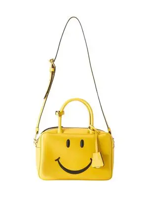 Moschino Structured Shoulder Bag Smile - Yellow