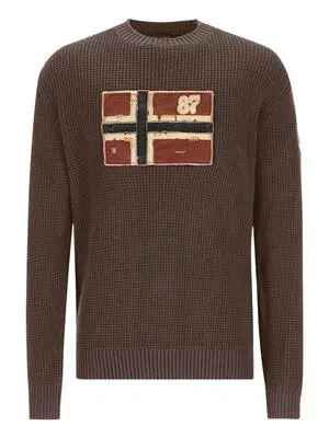 NAPAPIJRI Napapijri Waffle Knit Archive Sweater With Logo Patch