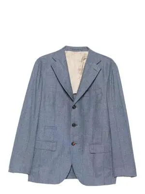 ELEVENTY Pinstriped Notched-lapel Jacket