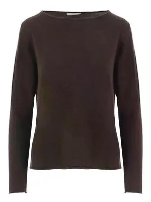 ALLUDE Round-neck Cashmere Sweater