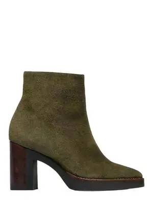 BERNARDO Nara Suede Platform Ankle Boots