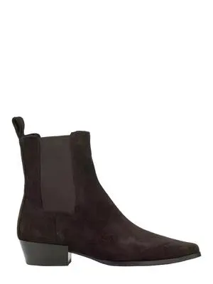 STRATEGIA SHOES Suede Chelsea Boots - Brown