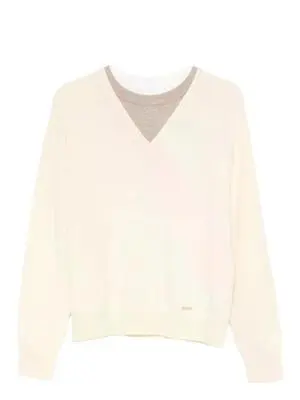 Sandro V-neck Sweater - Neutrals