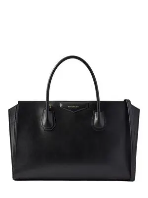 Givenchy Antigona Catchall Medium Leather Shoulder Bag - Black