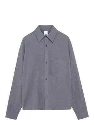 WON HUNDRED Maza Patch-pocket Shirt - Grey